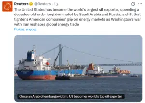 USA nowym królem ropy. Światowy porządek wywrócony do góry nogami ...